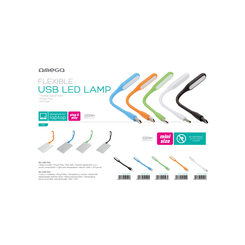 OMEGA LAMPADA LED USB ORANGE