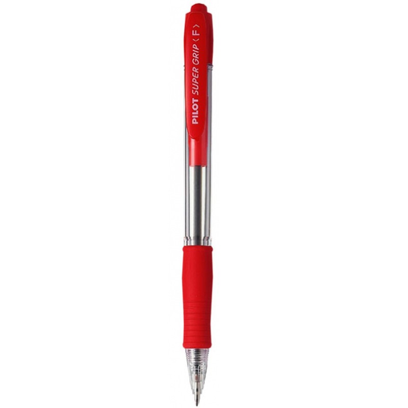 PENNE PILOT SUPER GRIP M ROSSO 12PZ