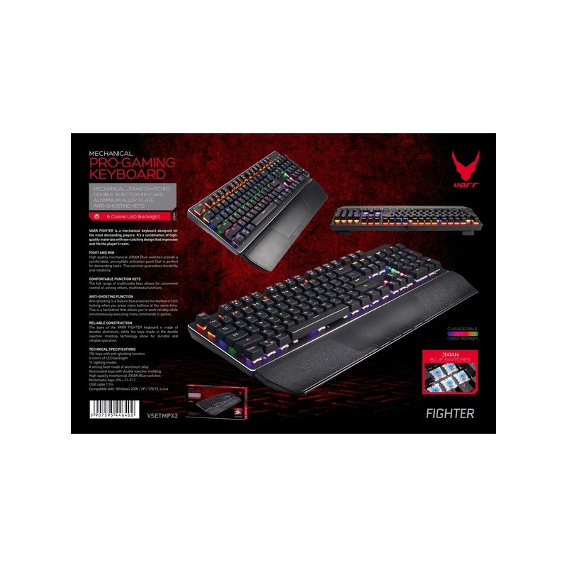 VARR MECHANICAL KEYBOARD GAMING 3B USB
