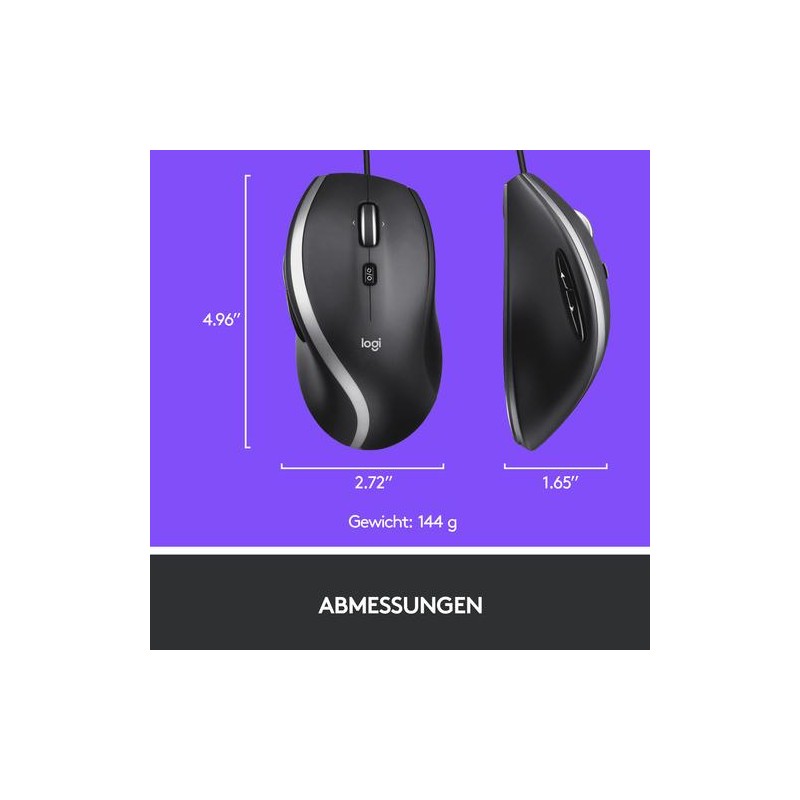 LOGITECH MOUSE M500S ADVANCED NERO